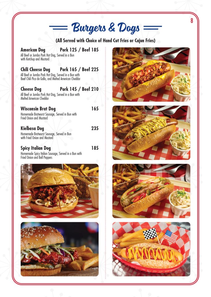 Menu - Route 66 Pattaya